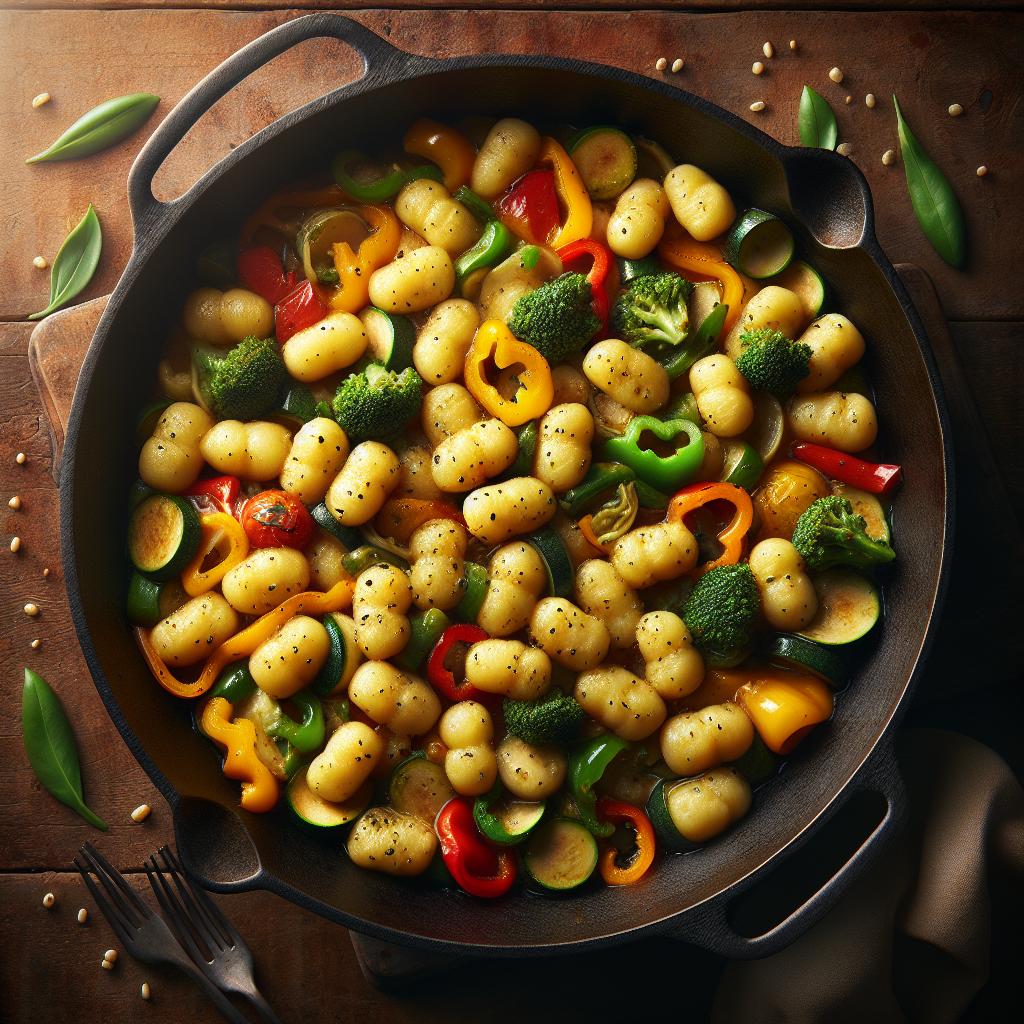 Rice Gnocchi with Vegetables - Home