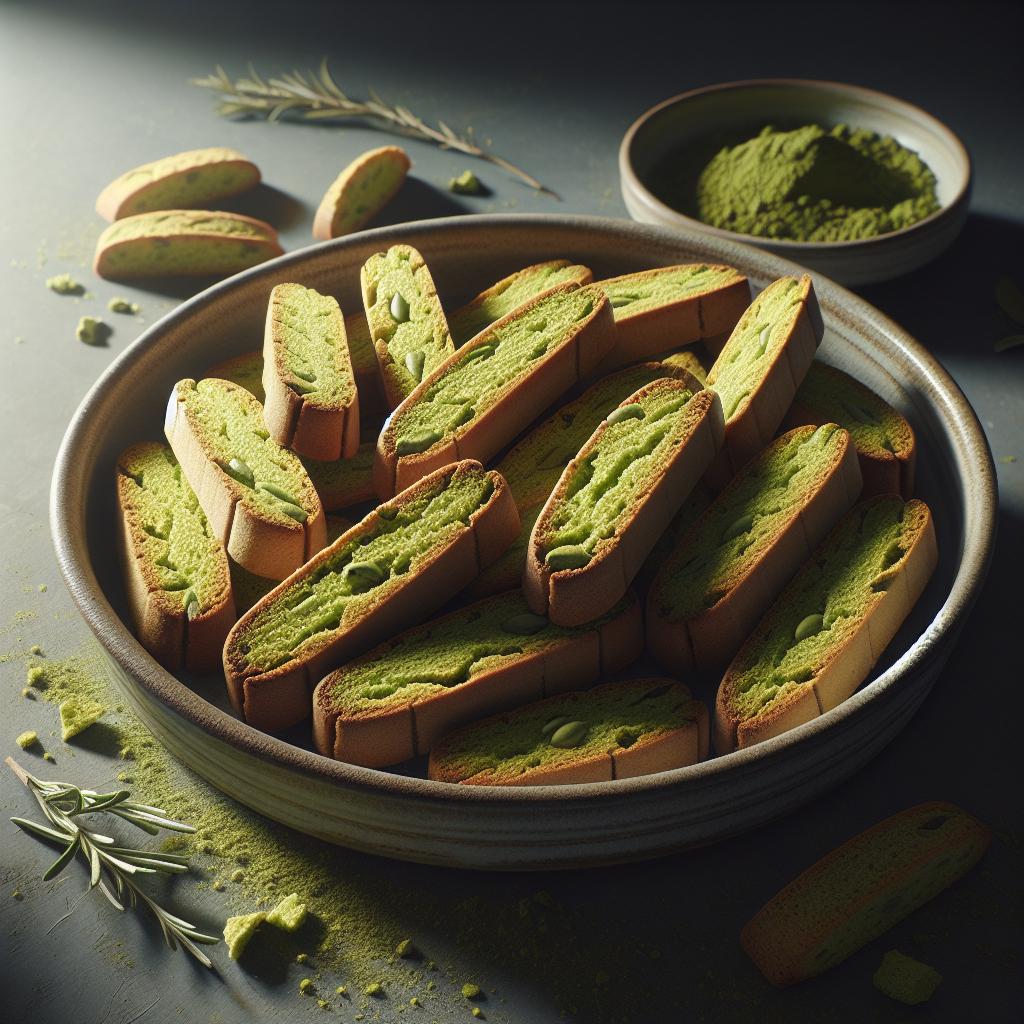 Matcha Tea Biscuits - Home