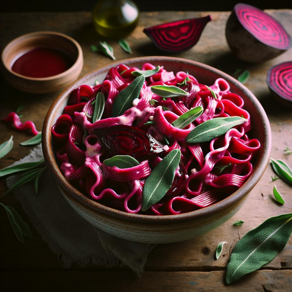 Fresh Beetroot Pasta - Home
