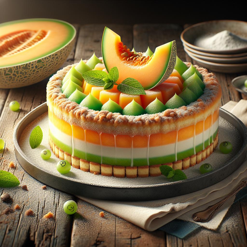 Melon Cold Cake - Home