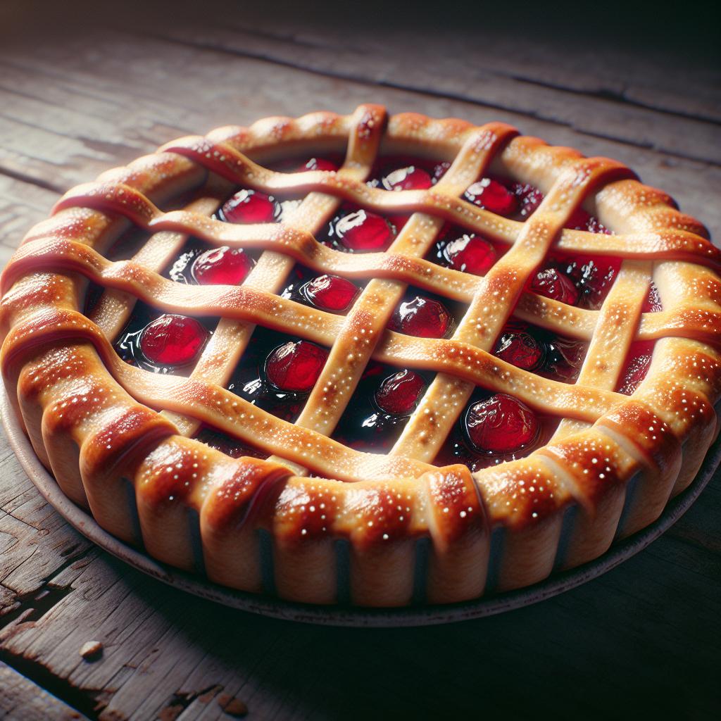Sour Cherry Tart - Home