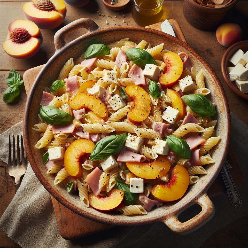 Peach Pasta Salad - Home