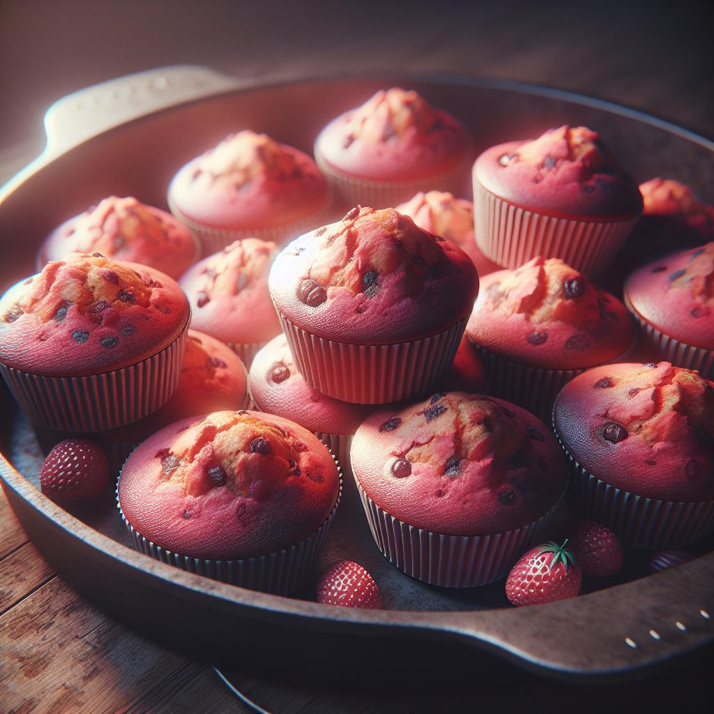 Red muffins - Home