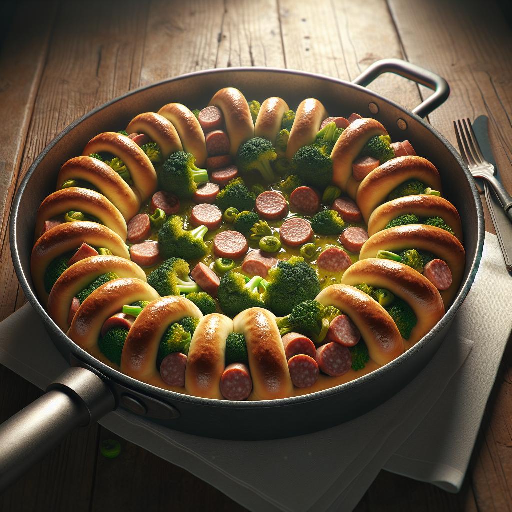 Sausage and Broccoli Donut - Home