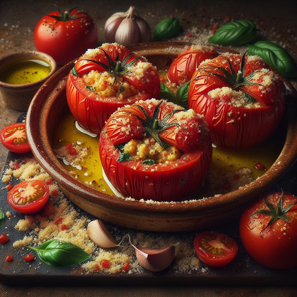Sicilian Stuffed Tomatoes - Home
