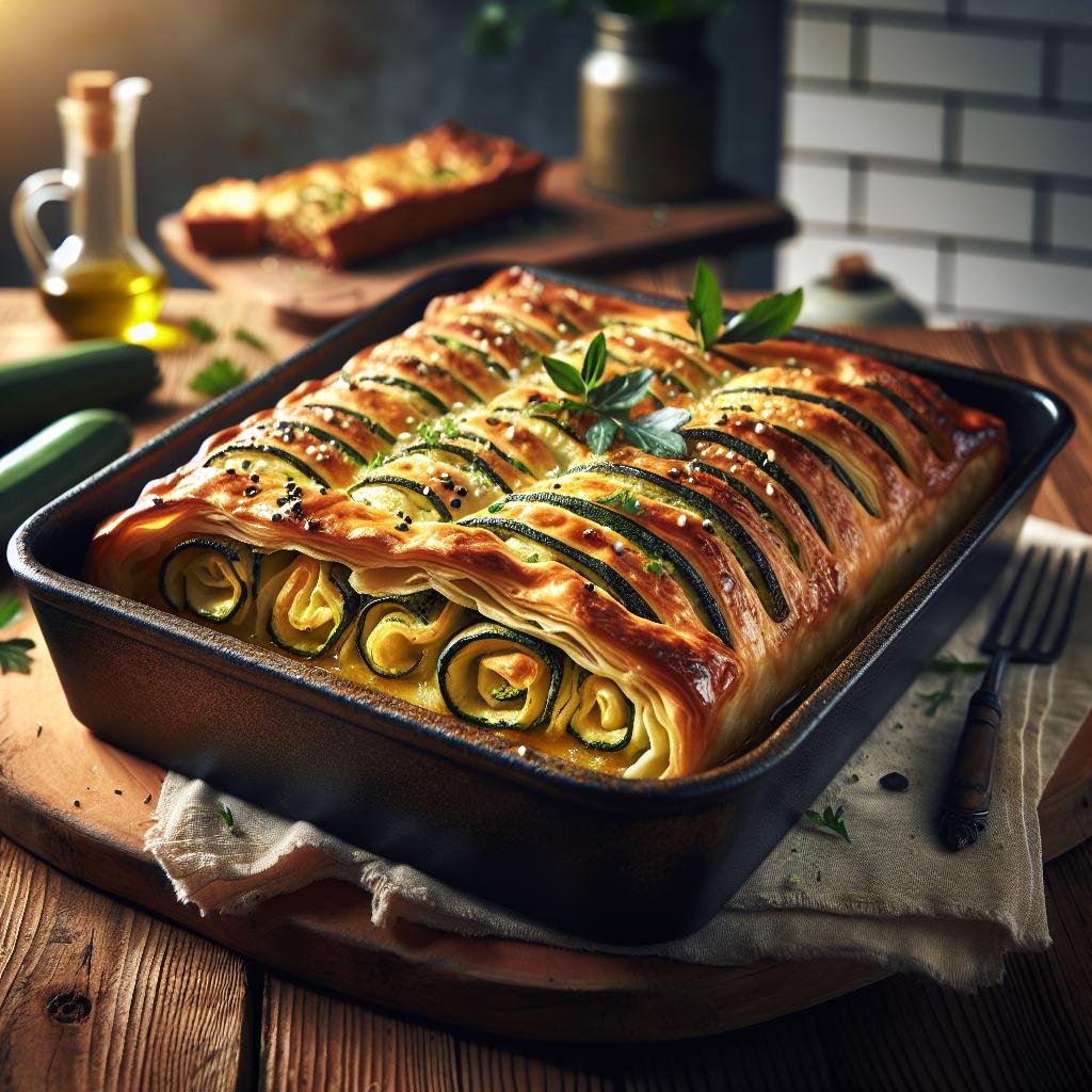 Zucchini Strudel - Home