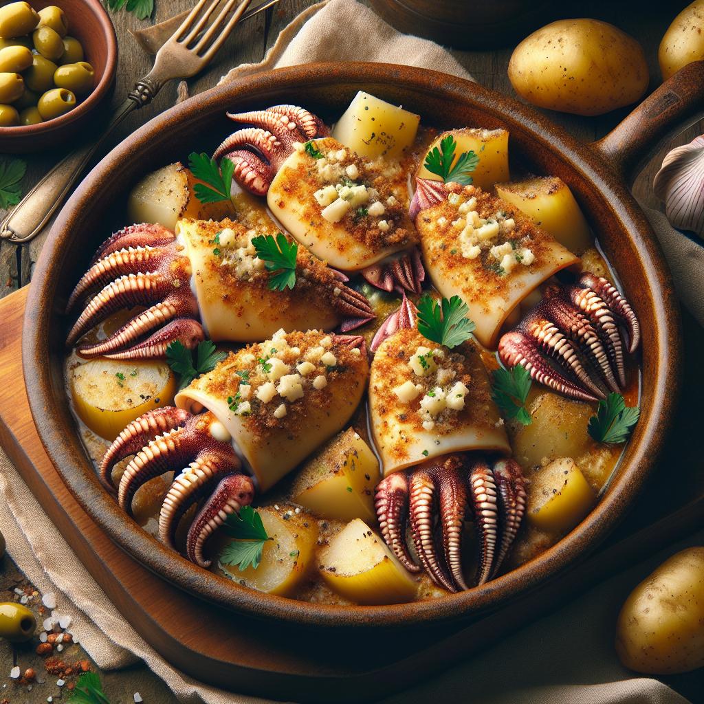 Baked Stuffed Cuttlefish - Home