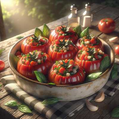 Cold Stuffed Tomatoes - Home