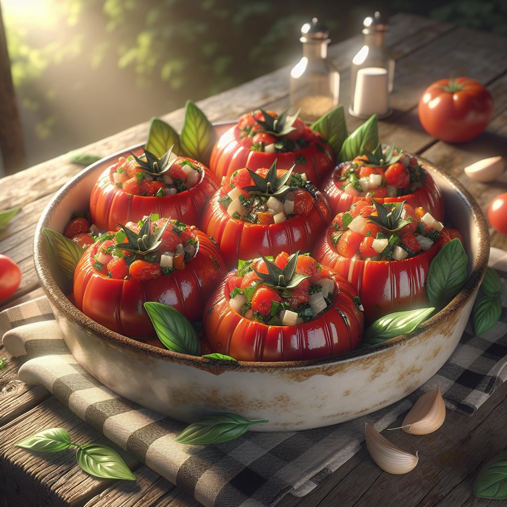 Cold Stuffed Tomatoes - Home