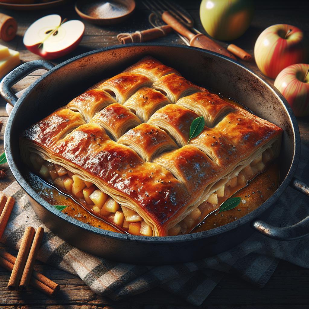 Savory Apple Strudel - Home