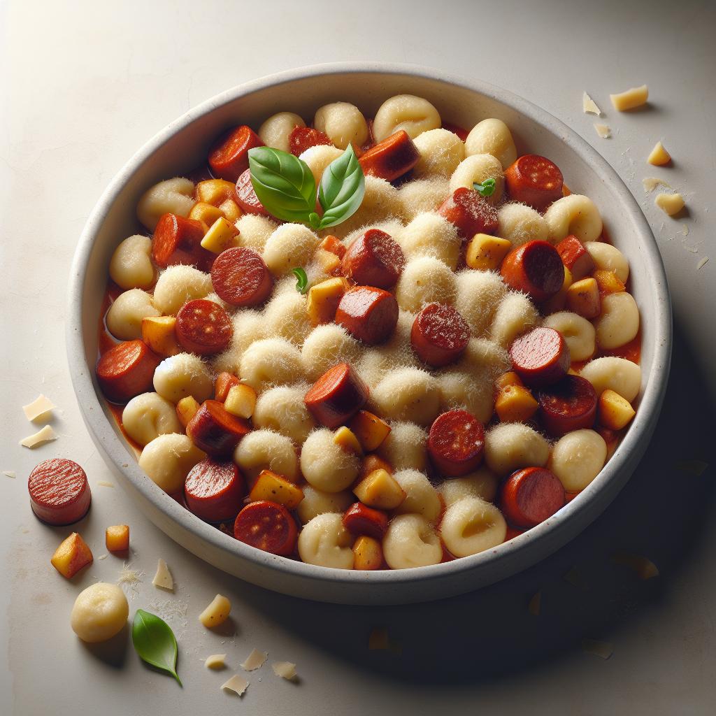 Gnocchi with Sausage and Apples - Home
